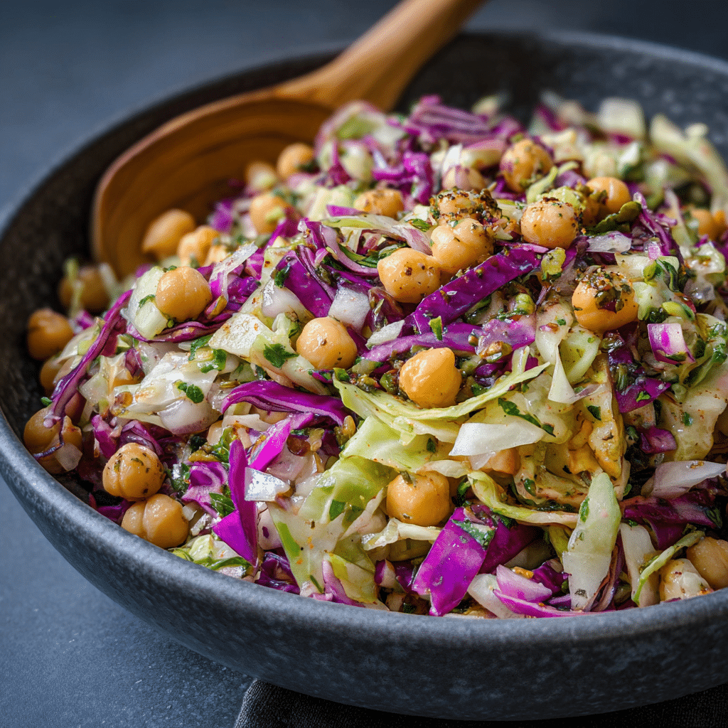 Cabbage Chickpea Salad