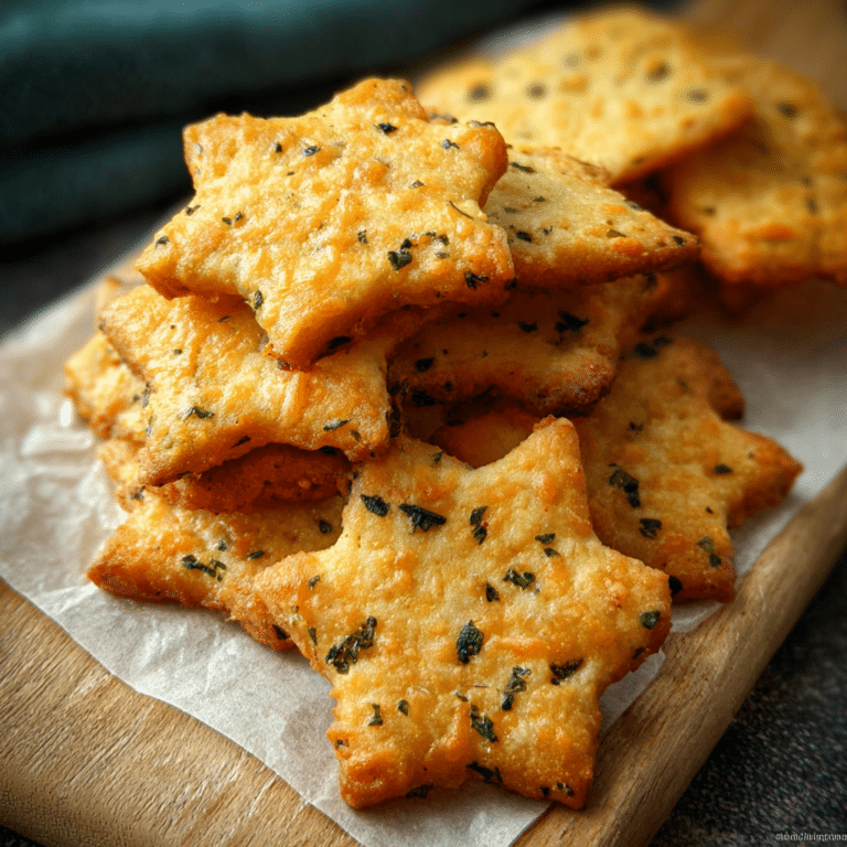 Parmesan Cheddar Basil Crackers