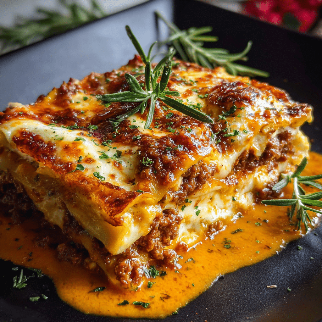 Pumpkin Beef Lasagna